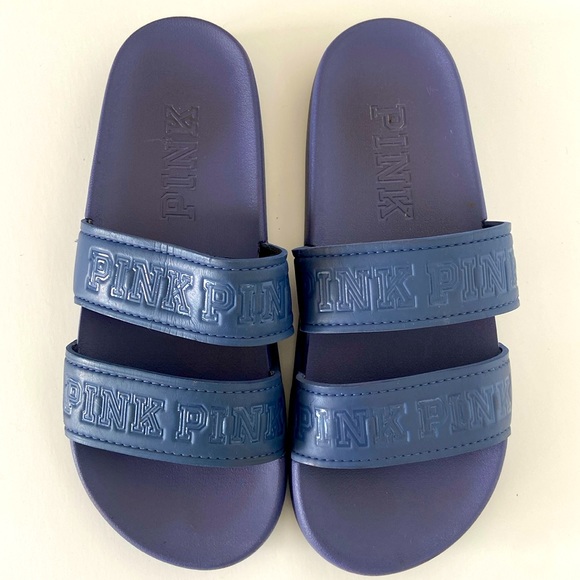 PINK Victoria's Secret | Shoes | Victorias Secret Pink Logo Slide ...